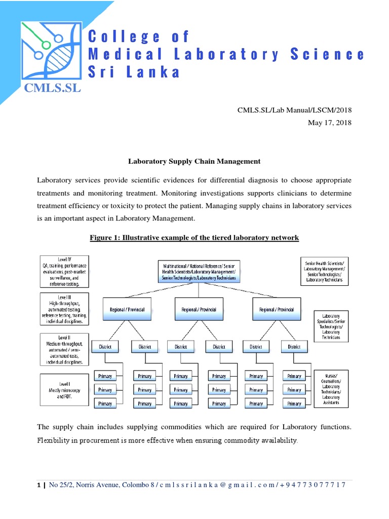 Proporsal Managing The Laboratory Supply Chain Cmls - SL | PDF ...