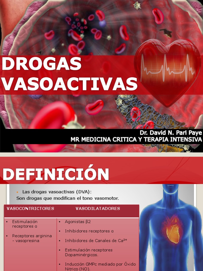 Drogas Vasoactivas (DR Pari) | PDF | Norepinefrina | Fisiología