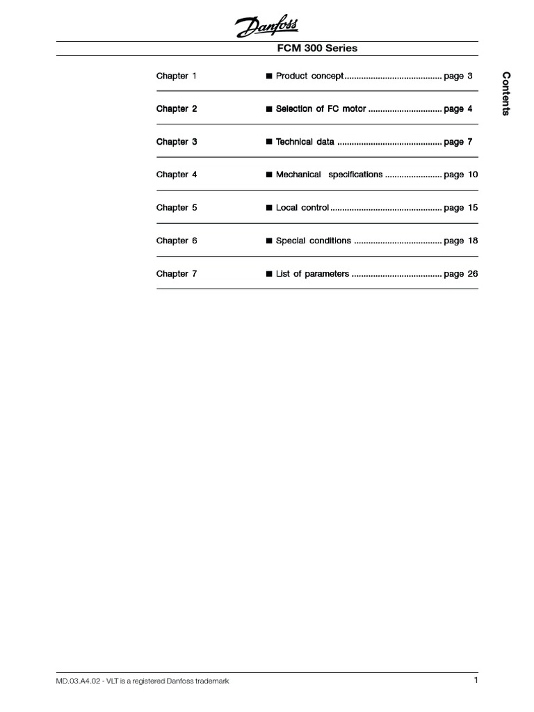 DANFOSS 300 Dt300 en Md03a402 | PDF | Bearing (Mechanical) | Electric Motor