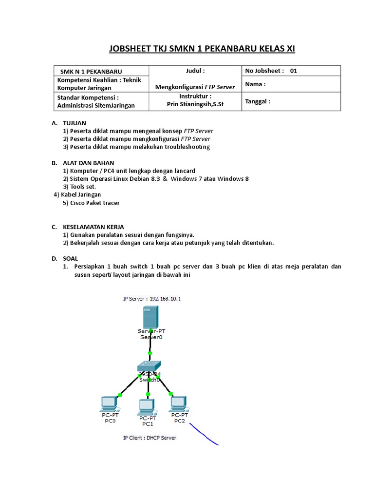 Jobsheet 2 FTP Server | PDF | Komputer | Teknologi & Rekayasa