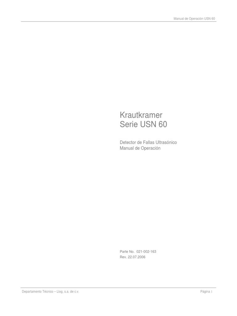 Manual USN60 OK PDF | PDF | Sonido | Calibración
