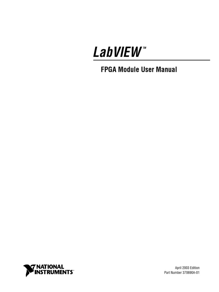 Labview - Digital Filter Design Toolkit Reference Manual | PDF | Field Programmable Gate Array ...
