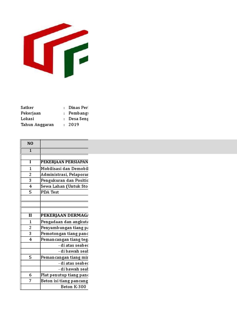 Rencana Anggaran Biaya (RAB) : NO Uraian Pekerjaan | PDF | Nature