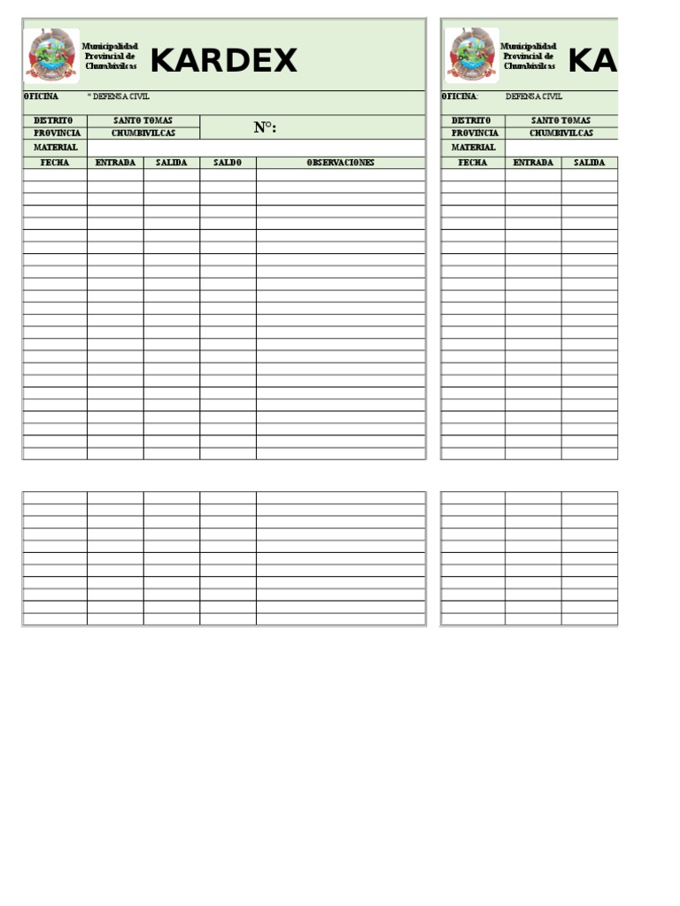 Modelo de Cardex | PDF | Naturaleza
