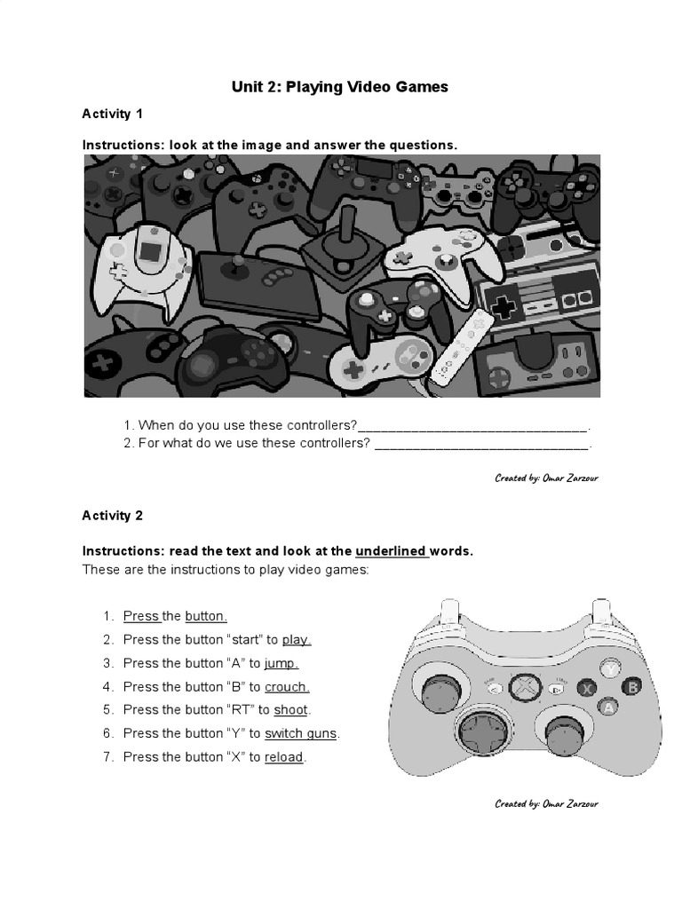 Lesson Plan 2 - Video Games | PDF | Linguistics | Communication