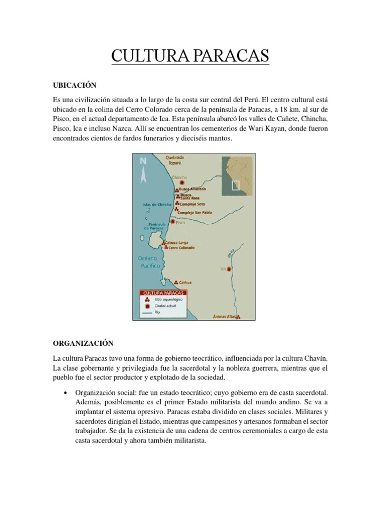 La Cultura Paracas | PDF | Cultura (general) | Alimentos