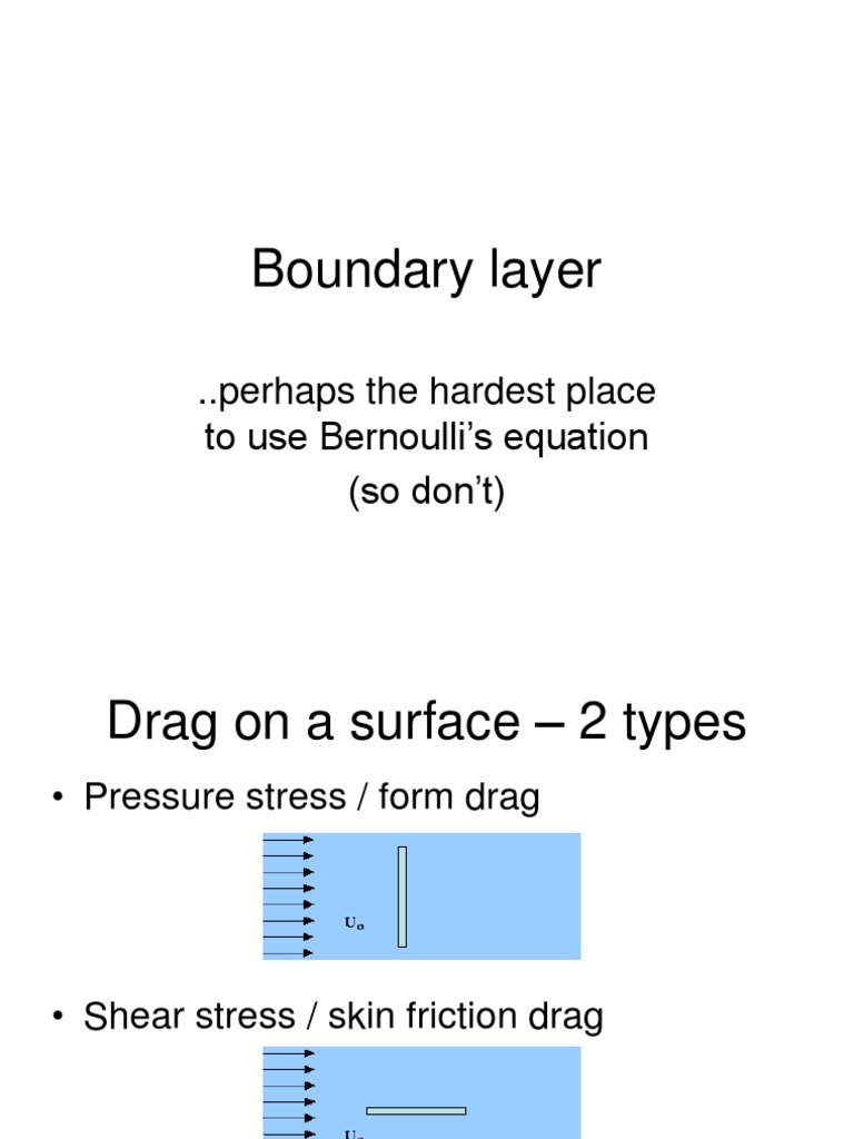 Boundary layer transition and drag calculation | PDF | Boundary Layer | Turbulence