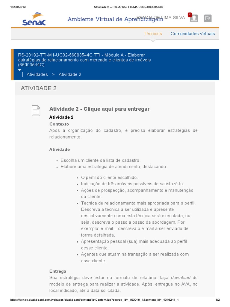 Atividade 2 - RS-20192-TTI-M1-UC02-66003544C | PDF | Mercado (economia) | Business