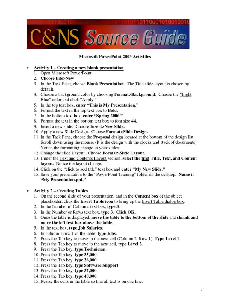 Power Point Activities | PDF | Double Click | Computer Keyboard