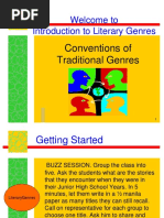 Lesson 1-Understanding Conventions of Traditional Genres | PDF | Genre ...