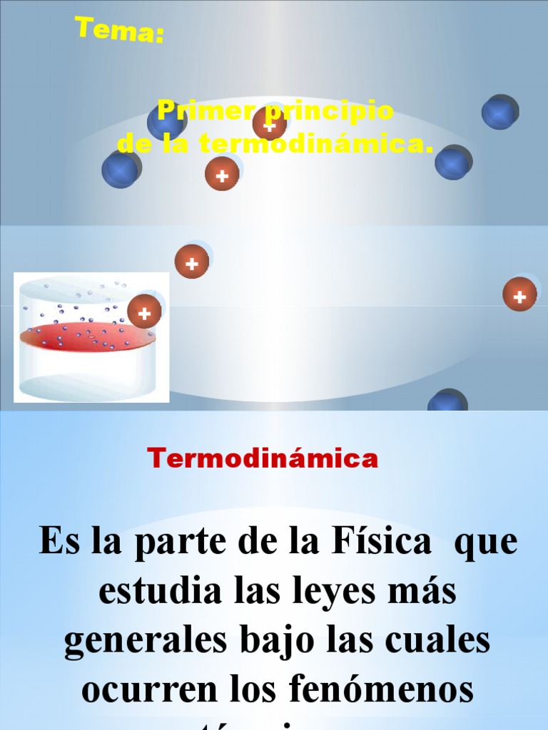 Primer Principio de La Termodinamica | PDF | Termodinámica | Calor