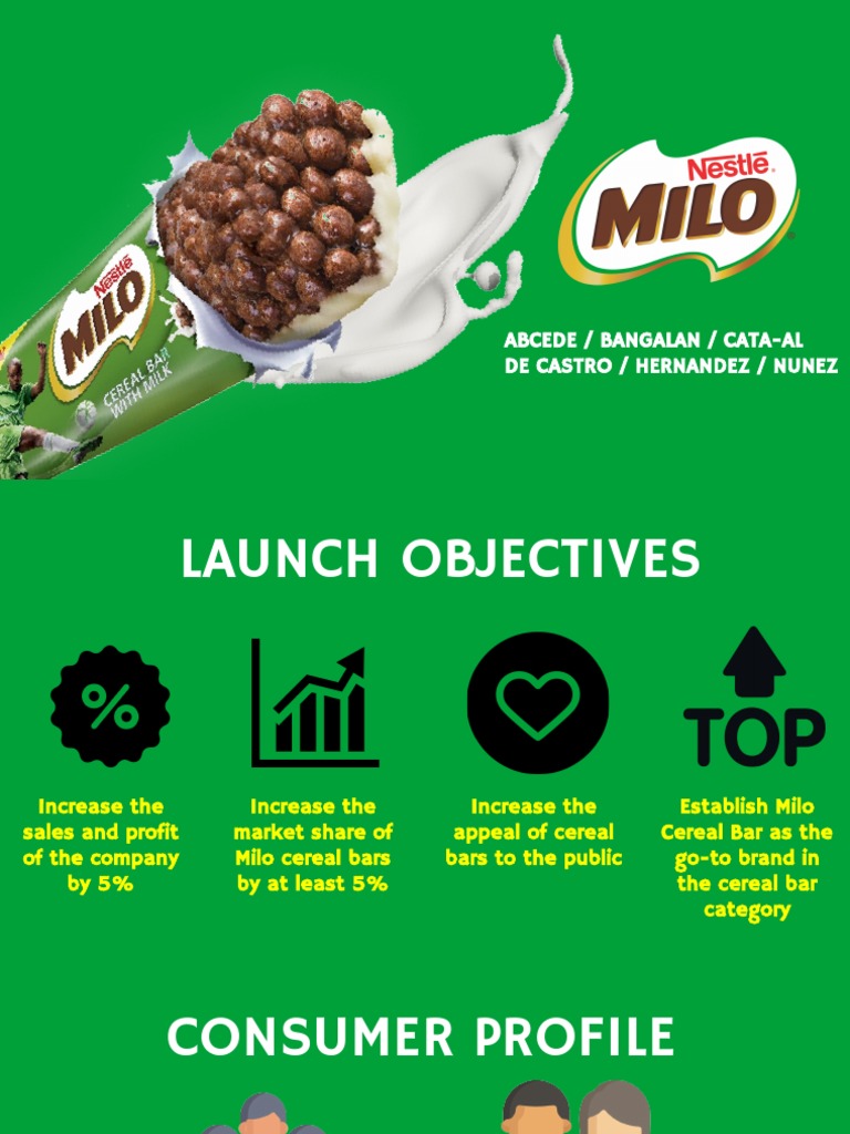 Milo Cereal Bar Final Presentation | PDF | Retail | Brand