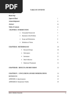 Research Paper Table of Contents Sample | PDF