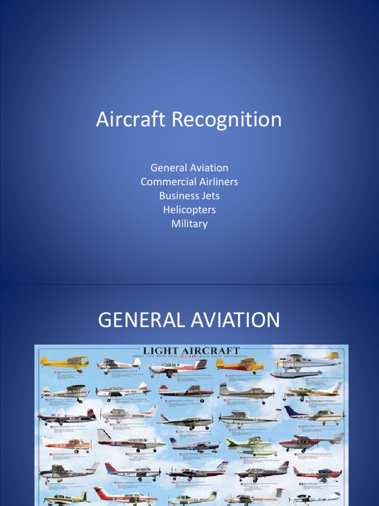 Aircraft Identification Guide | PDF | Airliner | Aeronautics