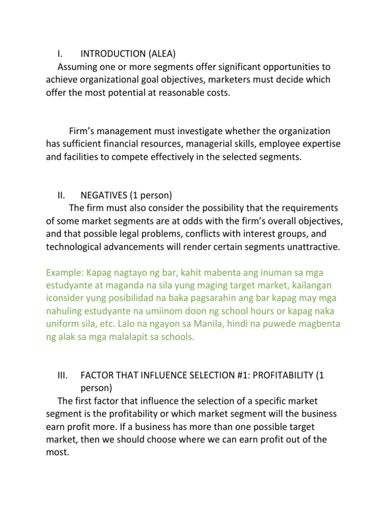 Target Markets in Marketing Management | PDF | Market Segmentation ...