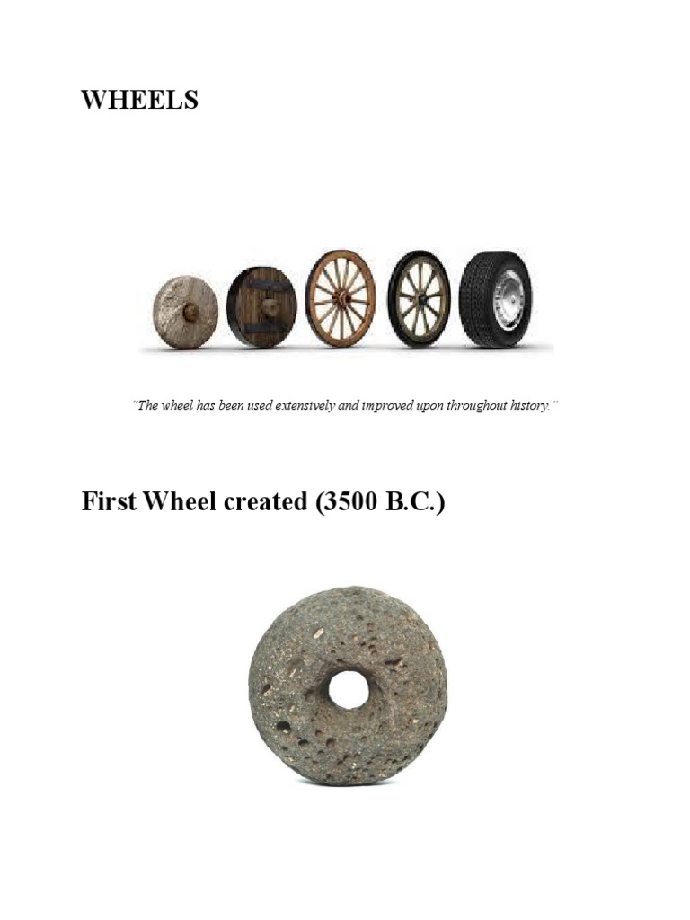 History Of The Wheel Timeline