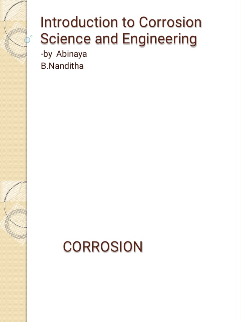 Introduction of Corrosion Science and Engineering-1 | PDF | Rust ...