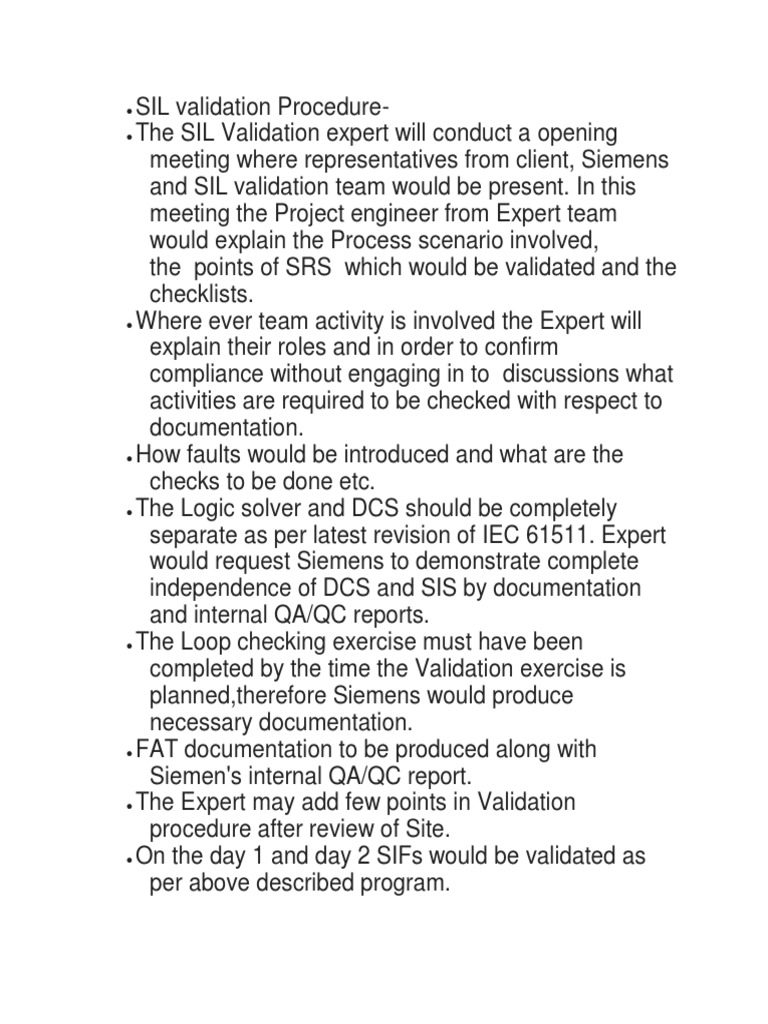 Simple Steps To SIL Validation | PDF
