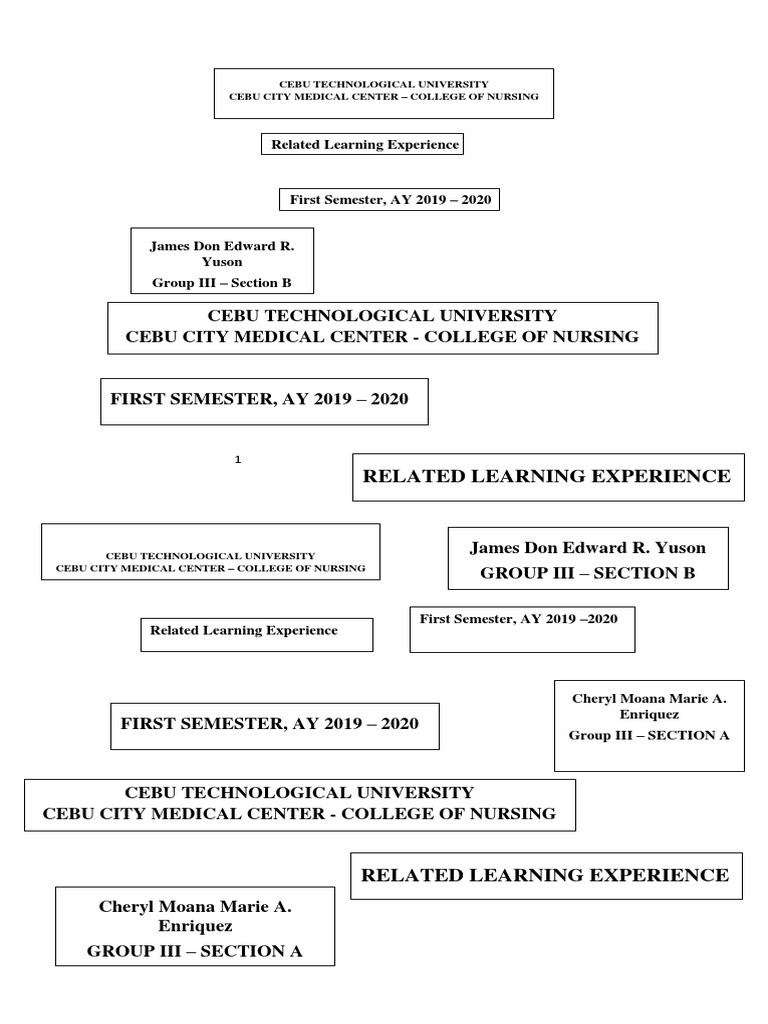 Related Learning Experience | PDF