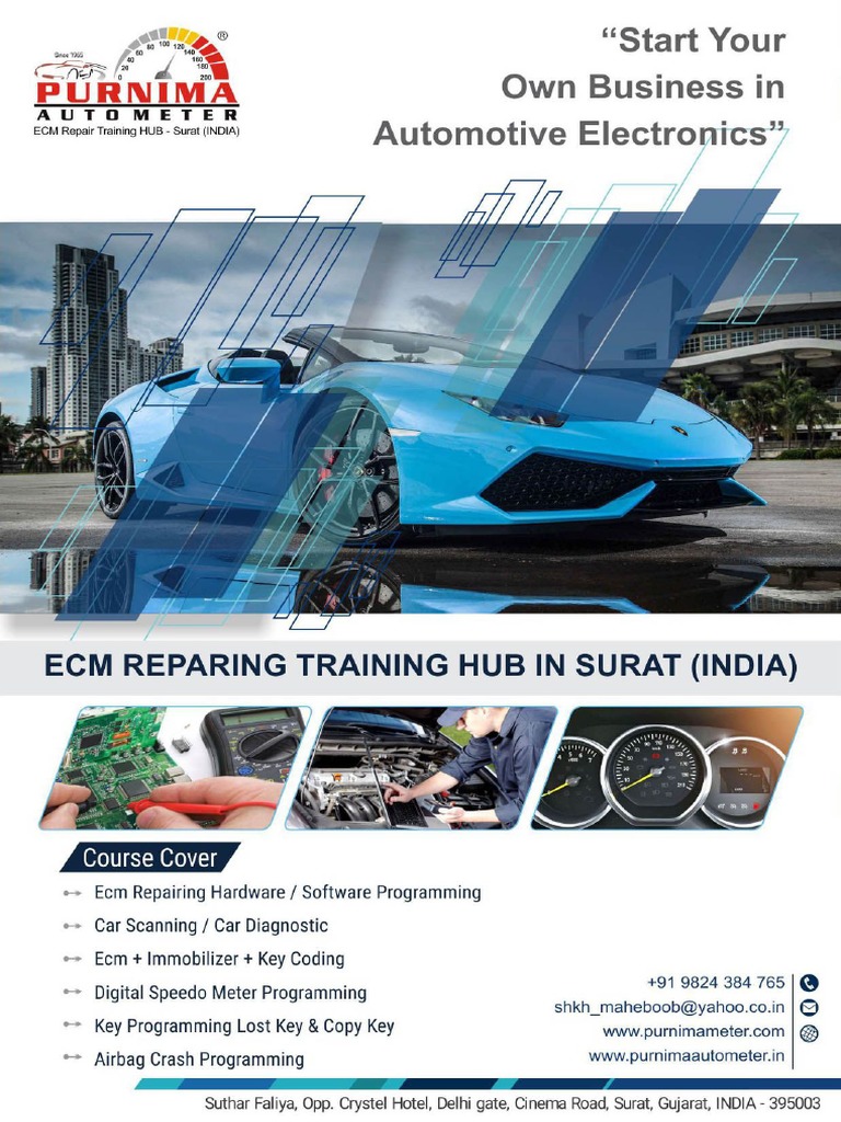Car Ecm Repair Training Course | PDF