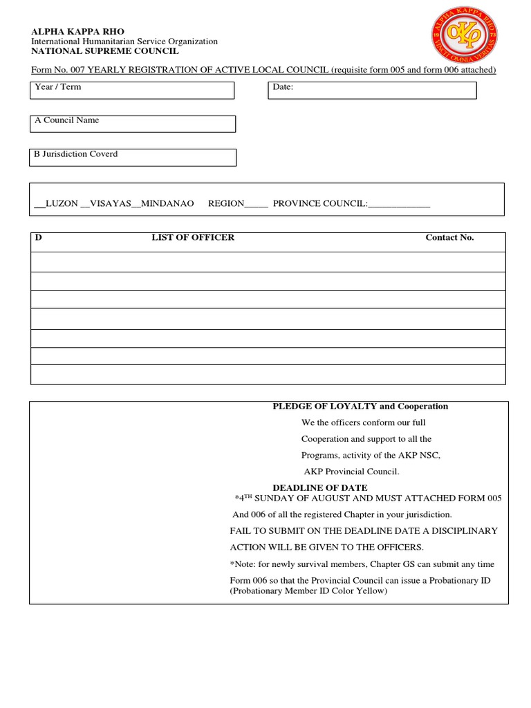 Akp Form | PDF | Government