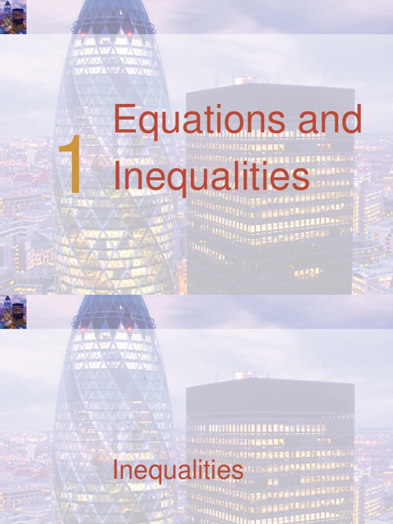 Intro To Linear Inequalities | PDF