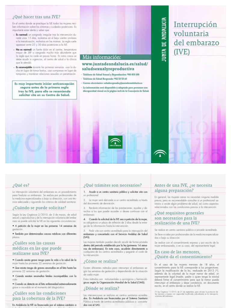 Salud 5af958738263d Folleto IVE 14102015 | PDF | Aborto | El embarazo