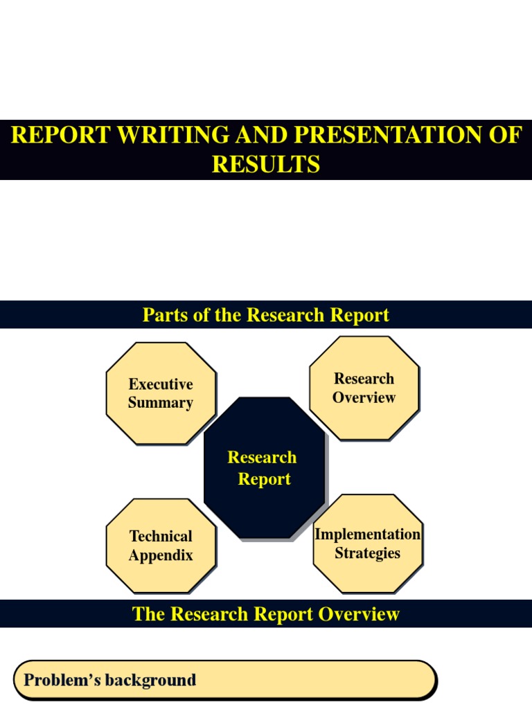 Research Report Structure and Presentation | PDF | Research Design ...