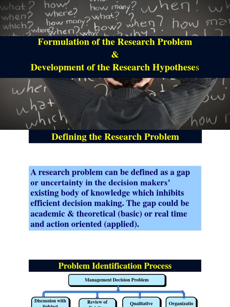 Formulation of Research Hypothesis | PDF | Hypothesis | Scientific Method