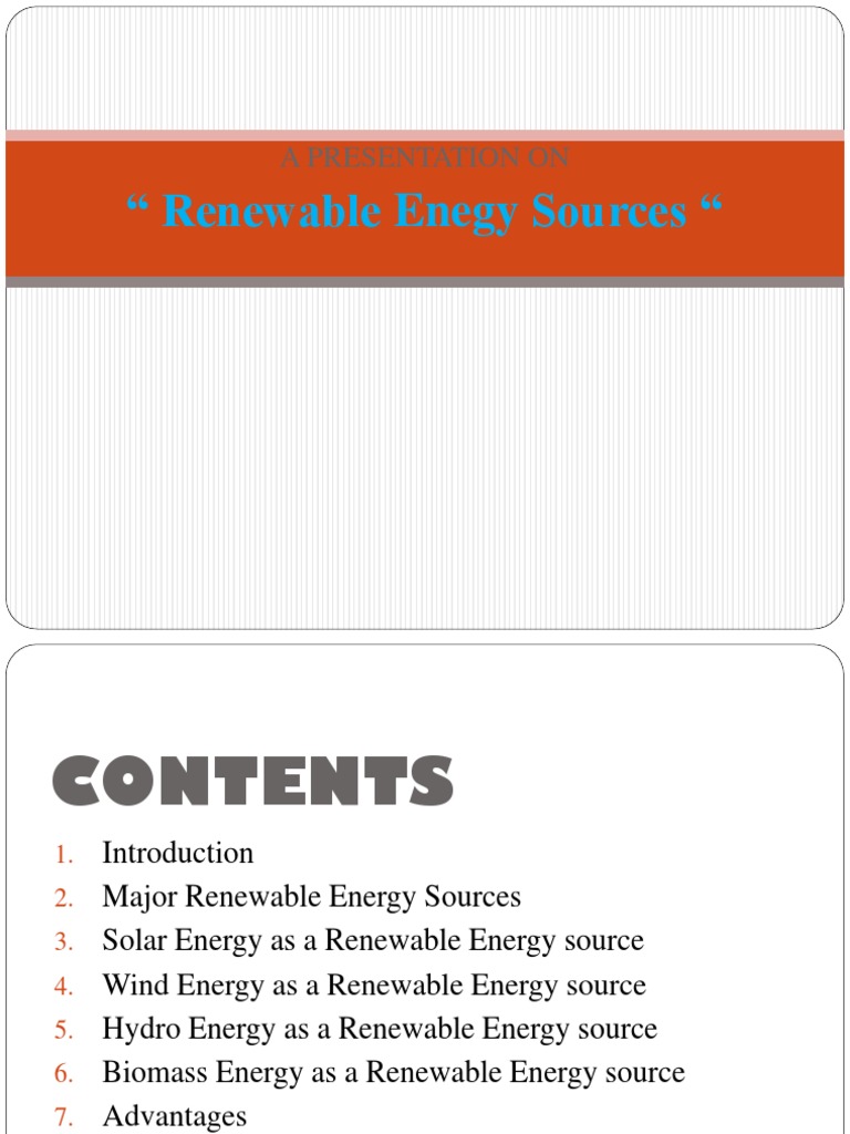 Renewable Energy Resources | PDF | Renewable Energy | Energy Development