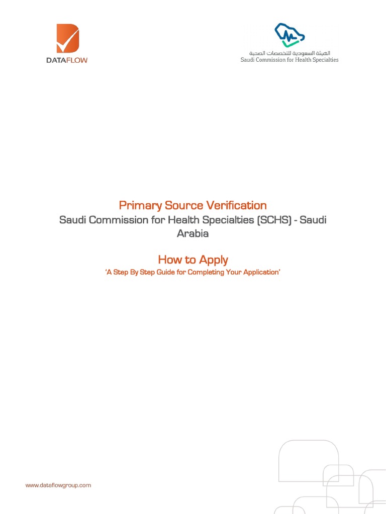 Primary Source Verification: Saudi Commission For Health Specialties ...