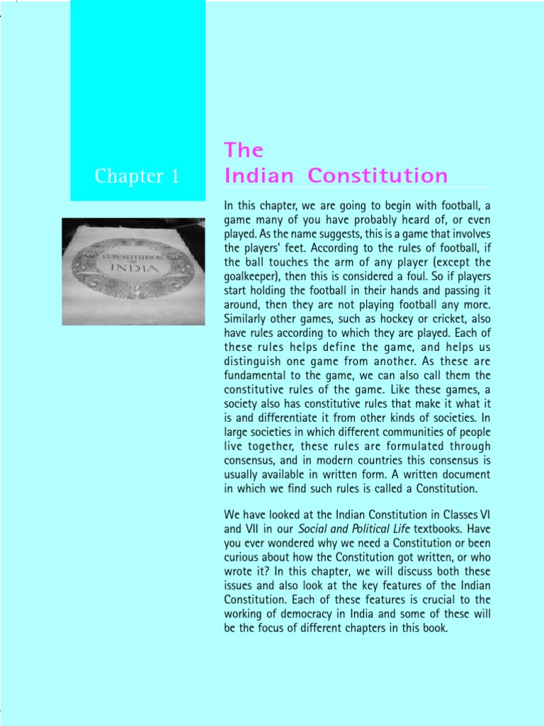 The Indian Constitution | PDF | U.S. State | Political Science
