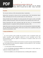 ILO C155: Occupational Safety Convention | PDF | Occupational Safety ...