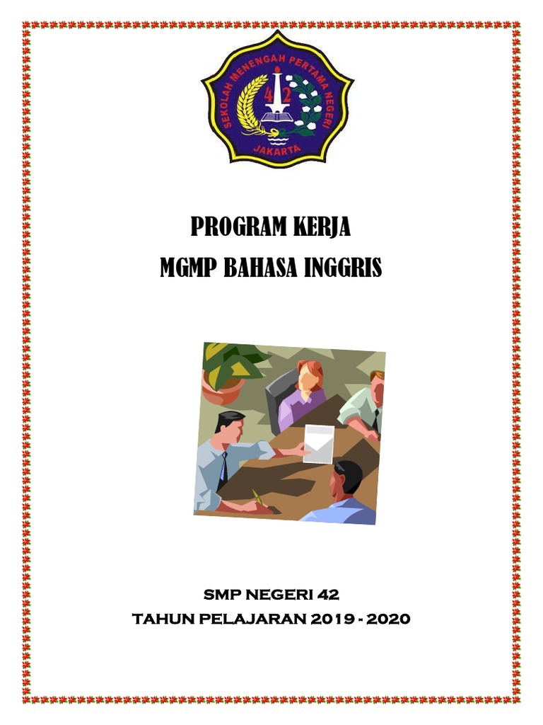 Program Kerja MGMP Bhs - Inggris | PDF