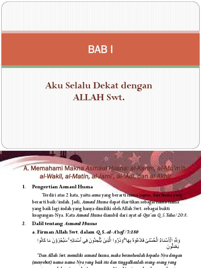 BAB I Aku Selalu Dekat Dengan Allah SWT | PDF