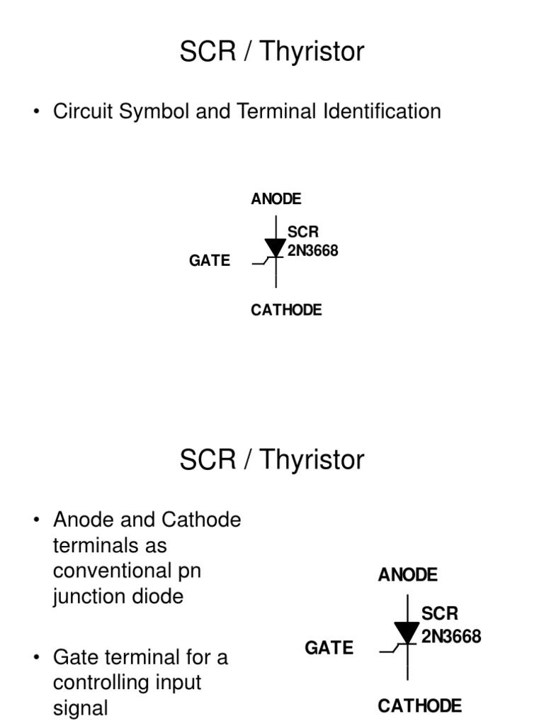 Scr Schematic Symbol