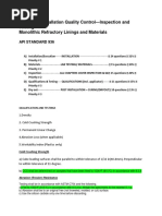 API 936: Refractory Installation, Inspection and Testing | PDF