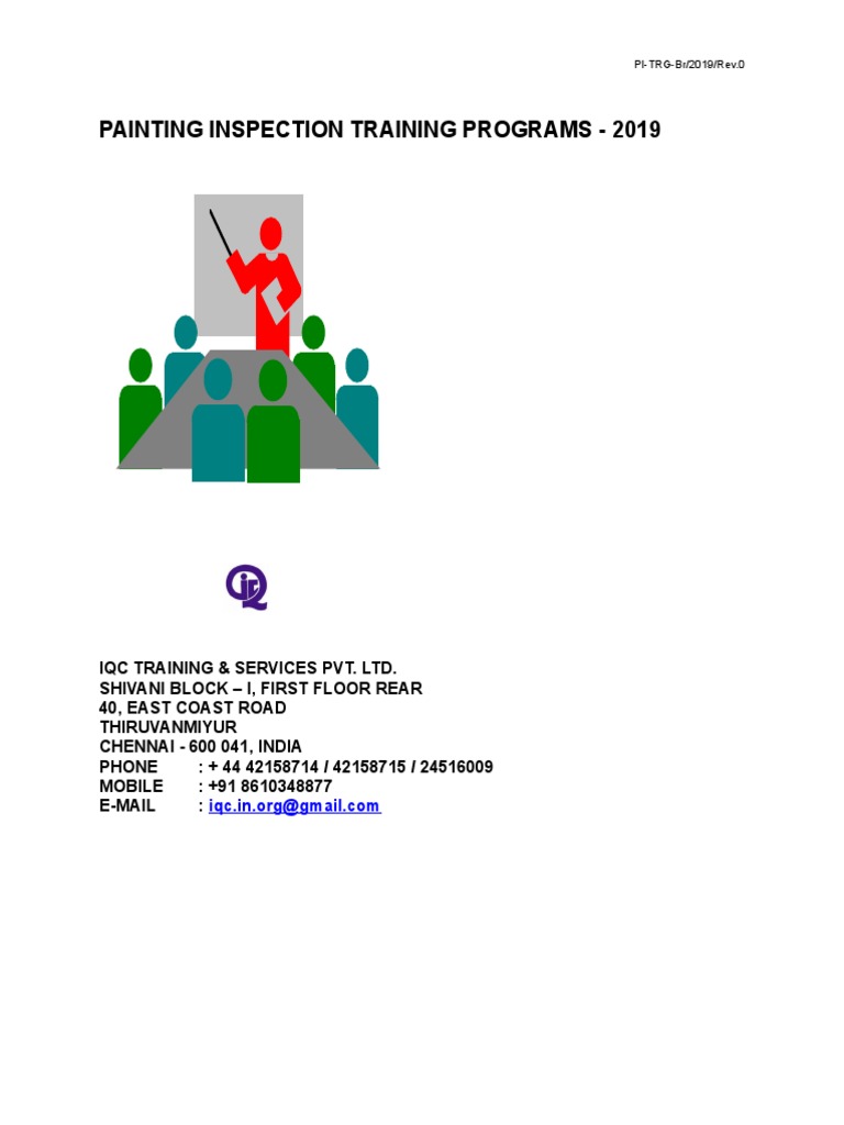 NACE Painting Inspection Course Fees | PDF | Nondestructive Testing ...