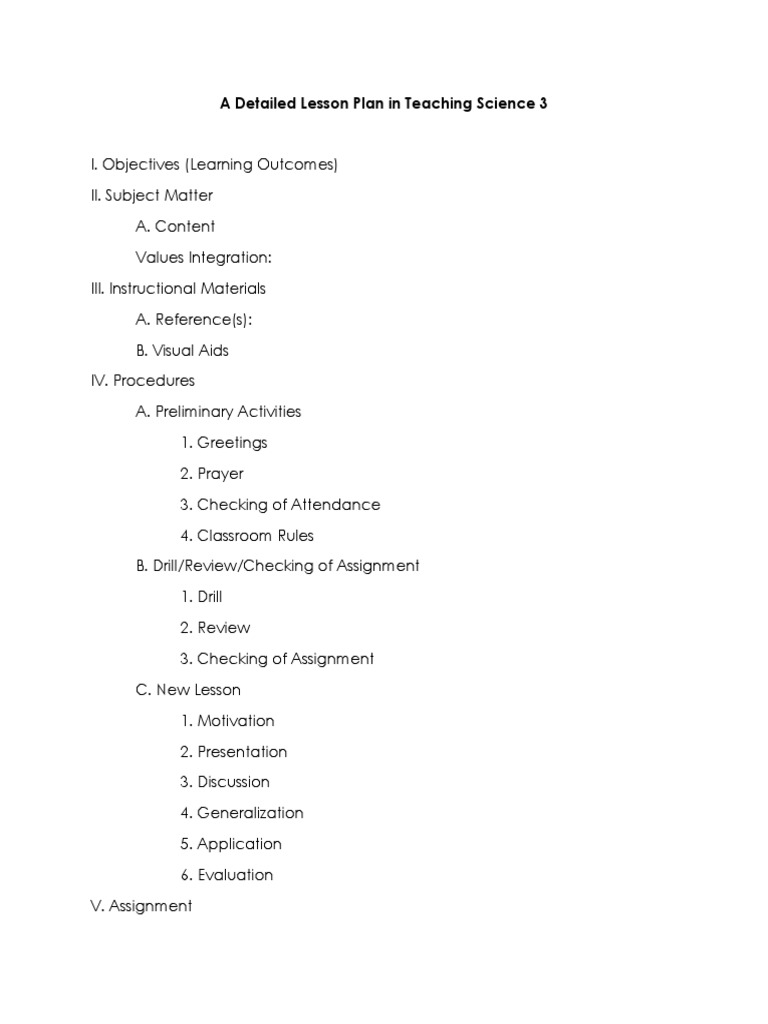 A Detailed Lesson Plan GUIDE | PDF | Career & Growth