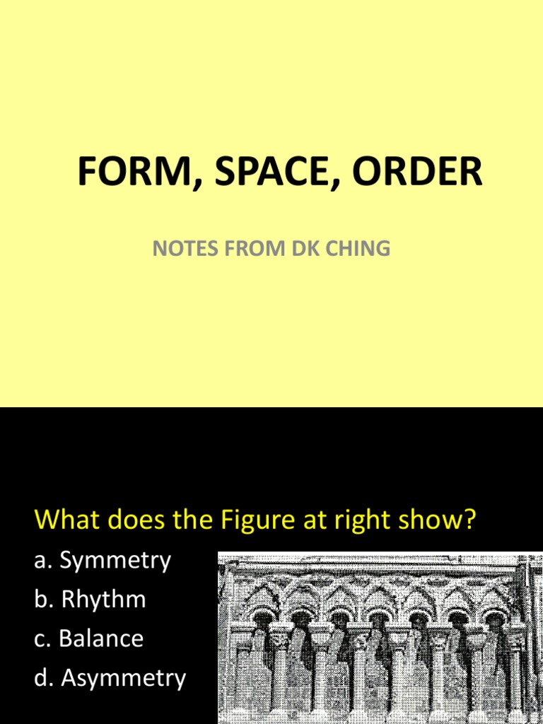 Form Space Order | PDF | Symmetry | Rhythm