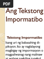 Group 2 DLP 3 Tekstong Impormatibo | PDF