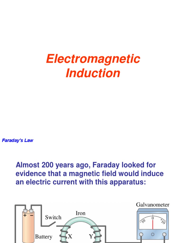 Faradays Law | PDF | Electromagnetic Induction | Magnetic Field