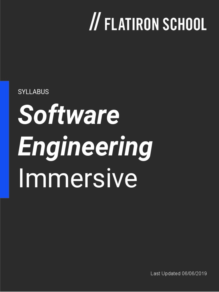 Flatiron SoftwareEngineeringImmersive Syllabus | PDF | Ruby On Rails | Java Script