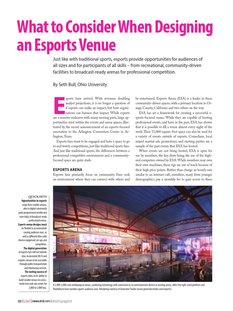 What To Consider When Designing An Esports Venue | PDF | Sports | Leisure