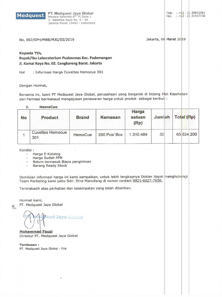 SIH Puskesmas Pademangan (067) Hemocue PDF | PDF