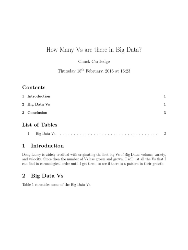 How Many Vs Are There in Big Data | PDF | Big Data | Information ...