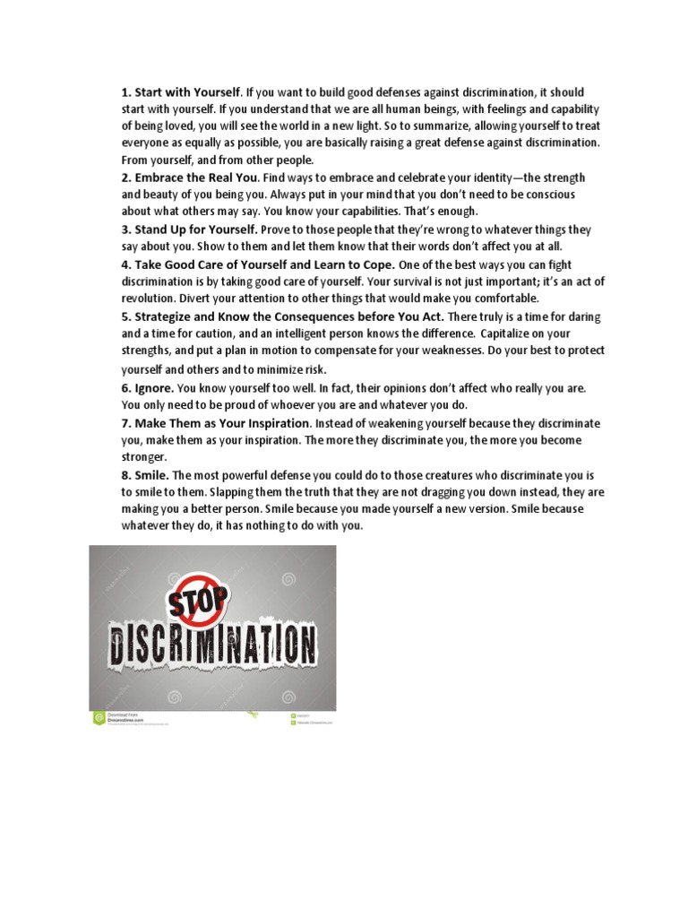 Best Defenses Against Discrimination | PDF