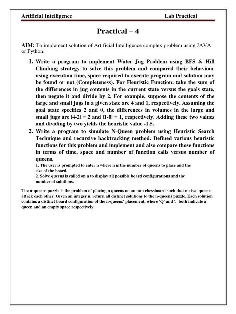AI Practical 4 | PDF | Science & Mathematics | Computers