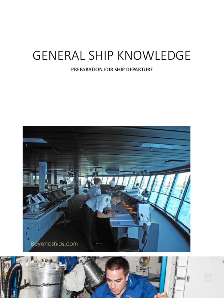General Ship Knowledge - Preparation For PDF | PDF | Ships | Water ...