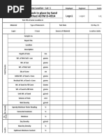 Field Density Test Report: (Sand Cone Method) | PDF | Horticulture And ...